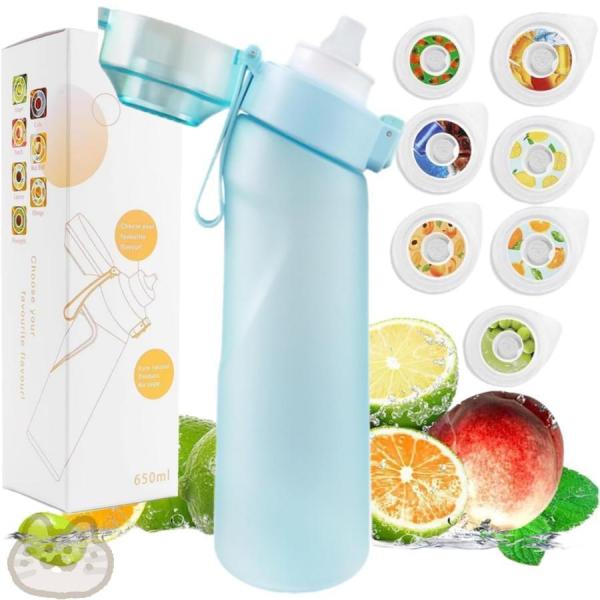 【砂糖0%、カロリー0%、もっと楽しく】ウォーターボトルは他のウォーターボトルとは動作が異なります。あなたが経験する味の80％は味ではなく匂いです。インフレータブルウォーターボトルの味付け済みポッドを作動させると、脳は水道水や炭酸水ではなく...