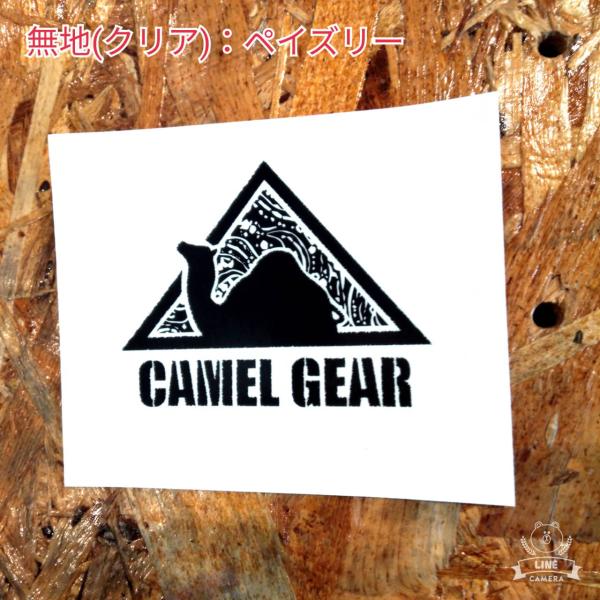 CAMEL GEAR オリジナルステッカー　ペイズリーRainbowCamp　オリジナルギア　【CAMEL GEAR】 ステッカーです。背景が透明（クリア）のステッカーとなります。『ロゴについて』ラクダは昔から、重たい荷物を運んだり、「砂漠...