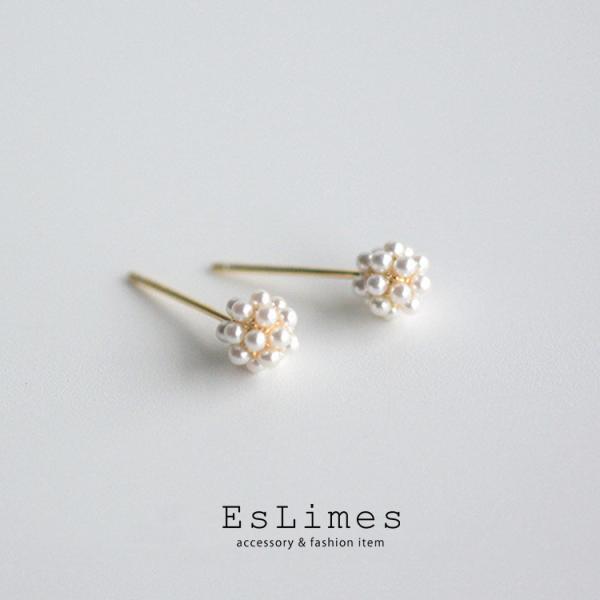 【商品説明】・素材：ピン・・・シルバー925 18kコーティング　　　　地金・・・真鍮 18kコーティング/人工パール・サイズ：約6mm・カラー：ゴールド※金属アレルギーを起こしにくい素材を使用しておりますが、すべての方にアレルギー反応がで...