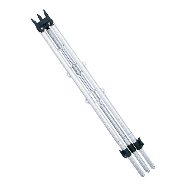 【商品概要】アルミ製2段式、全長1200mm仕舞750mmパイプサイズ:細φ15.5mm 太φ18.5mm仕舞寸法:750mm全伸長:1200mm重量:630g(含む、脚固定用ベルクロテープ)継数:2本【商品説明】【商品詳細】ブランド：第一...