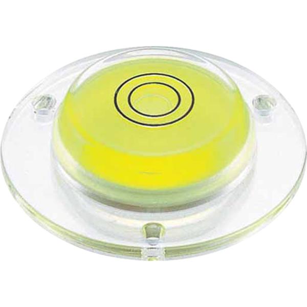 【商品概要】高さ(mm):11マグネット:なし直径(mm):45精度:±2.50mm/m=±0.1432°以内感度:0.50mm/m=0.0286°【商品説明】説明●水平面全方向が測定できます。●機械・器具などにビスで取り付けて使用できます...