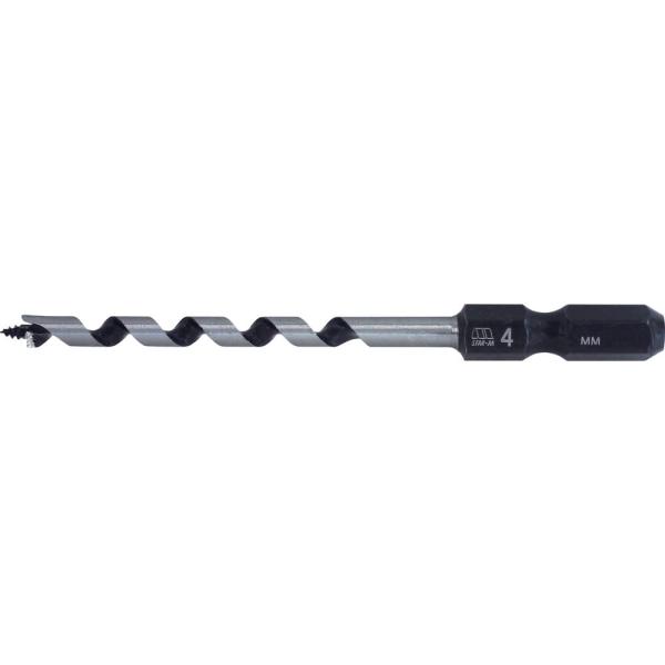 【商品概要】商品サイズ（約）：縦80×横7×奥行7mm。商品重量（約）：9g。軸：普通鋼。刃：普通鋼。6.35mm六角軸。【商品説明】説明商品の説明適用材一般木材特長ドリル先端が先ネジ(誘導ネジ)タイプ(A型)で、回転力によりネジが被削材に...