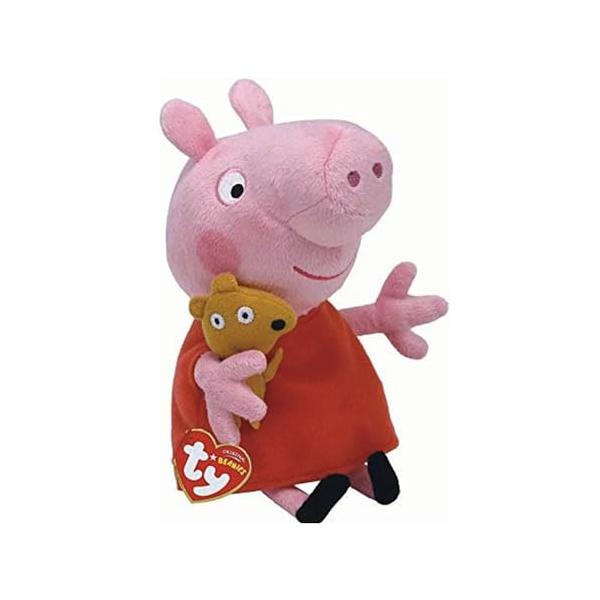 【商品概要】本体サイズ: 約 幅 10cm x 高さ 15cm x 奥行 10cm【商品説明】【商品詳細】ブランド：Ty商品種別：おもちゃ商品名：タイ ペッパピッグ ぬいぐるみ Mサイズ ペッパピッグ Ty Peppa Pig 46128製...
