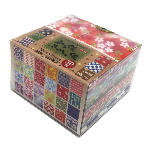 【商品概要】枚数:30柄各12枚 計360枚入りサイズ:75mm×75mm箱サイズ:75mm×75mm×50mm【商品説明】【商品詳細】ブランド：ショウワグリム商品種別：ホビー商品名：ショウワグリム 折り紙 おりがみ 30柄和紙千代紙・75...