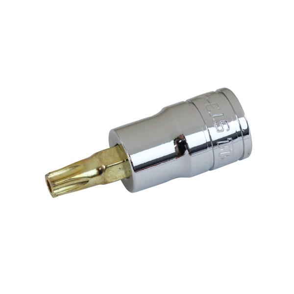 【商品概要】用途:T型トルクスネジの締付け、緩め作業特徴1:T型トルクスネジ対応のビットソケット特徴2:いじり止めトルクス対応呼び:T40差込角:9.5mm(3/8インチ)【商品説明】説明T型トルクスネジ対応のビットソケット【用途】T型トル...