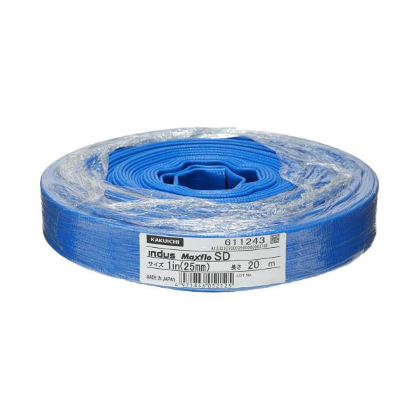 【商品概要】内径:25mm長さ:20m許容圧力（23度時）:0.7MPa使用温度範囲:0〜35度材質:PVC製原産国:日本【商品説明】用途 ・一般の送・排水 ・高低差の少ない所での送・排水作業【商品詳細】ブランド：KAKUICHI商品種別：...