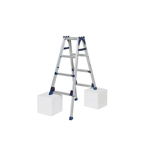 【 ご注意：ご購入後の当店からのメールを必ずご確認ください 】【商品概要】最小時:3尺最大時:4尺材質:アルミステップ:55ミリ収納方法:中折れ式【商品説明】説明新アジャスト機構で確実ロック。ダブルロック機能付。アルマイト仕上の軽量タイプ。...