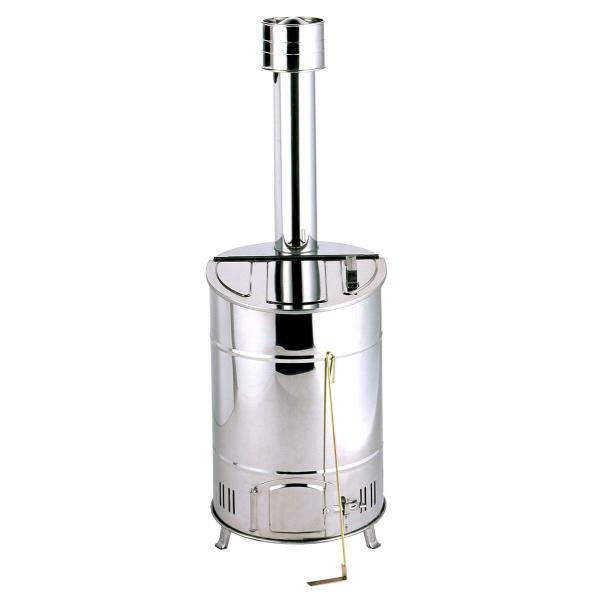 【商品概要】原産国:日本サイズ:φ35×全長104cm重量:4.3kg材質:本体/ステンレス、板厚/0.5mm、煙突・トップ/ステンレスカラー:シルバー【商品説明】説明耐熱・耐蝕性が高いのでサビに強く、長期の使用に耐えられます耐熱・耐蝕性が...