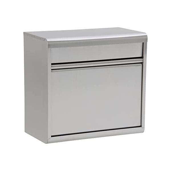 【商品概要】【日本製】金物の町、新潟県三条市の工場で製造しています。【前から入れて後ろから取り出し】前面の投函口より郵便物を受け取り、背面の取り出し口から取り出します。塀の上などに設置すれば塀の外側より投函された郵便物を塀の内側で受け取れま...