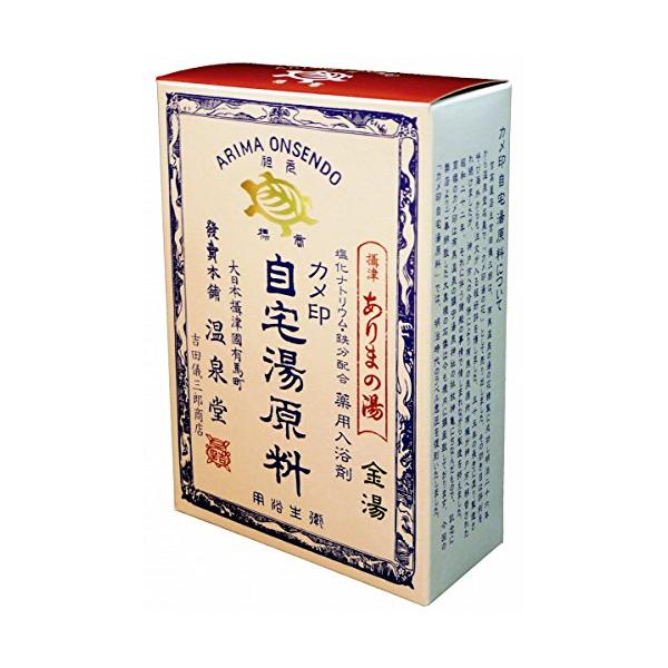 【商品概要】1包の内容量25g、5包入り【商品説明】名湯有馬温泉の「金泉」の温泉分析書に基づき製造した医薬部外品の薬用入浴剤です。「金泉」と同じく塩化ナトリウムを主成分とし、鉄分を有するのが特徴です。お湯の色も「金泉」を研究し開発しました。...