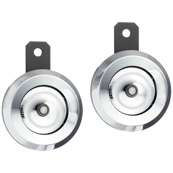 【 ご注意：ご購入後の当店からのメールを必ずご確認ください 】【商品概要】生産国:日本付属品:専用ハーネス定格電圧:DC12V 音圧(dB):105~115dB カラー:クロームメッキ車検対応【商品説明】説明クロームメッキ仕上げによる美しい...