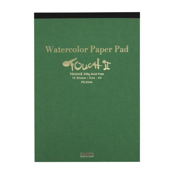 【商品概要】サイズ：Ａ4枚数：15枚【商品説明】説明タッチII紙（特厚口）をＡ４と使いやすいサイズにし、イラストメイキング、漫画、デザインなどにもお勧めです。白色で穏やかな中目の水彩紙です。水彩紙の定着が良く、絵具の広がりを抑える紙質のため...