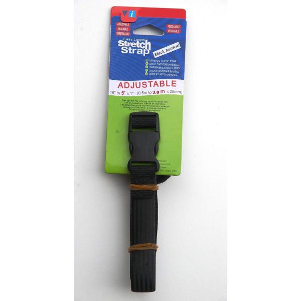 【 ご注意：ご購入後の当店からのメールを必ずご確認ください 】【商品概要】耐荷重：45kg/1本あたり調整幅：450〜3000mmベルト幅：25mm色：ブラック1本入【商品説明】説明商品紹介わずかな伸びで高いテンションを発生する天然ゴムを、...