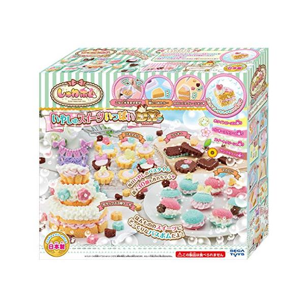 【商品概要】パティシエ気分！本物のスイーツみたいなバスボムが作れるしゅわボムのDX！★全部で最大30個も作れちゃう! 毎日しゅわボムで癒されちゃおう??★大きな3段ケーキと3種類のスイーツが作れちゃう！★新しく「ミント色」「ブラウン色」のバ...