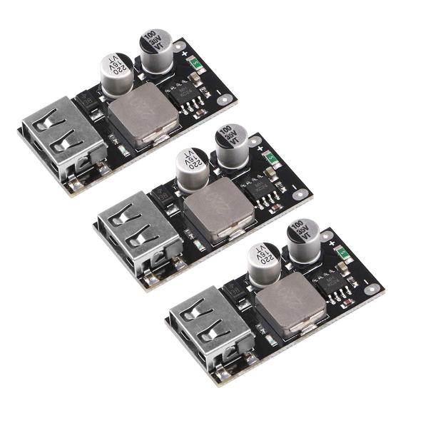 【 ご注意：ご購入後の当店からのメールを必ずご確認ください 】【商品概要】【商品説明】<b>3個DC-DC可変降圧コンバータ6V-32V（12 24V）電源降圧モジュール、QC3.0高速充電、シングルUSB降圧電源コンバータ、I...