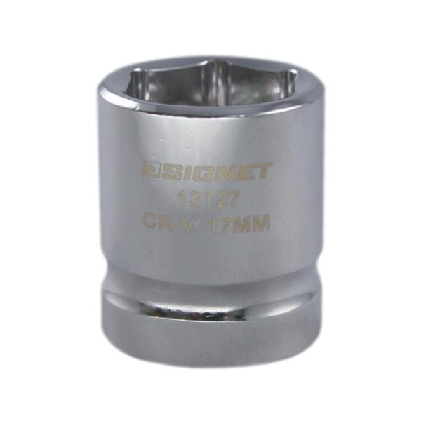 【 ご注意：ご購入後の当店からのメールを必ずご確認ください 】【商品概要】●差込角(DR)：1/2●ソケット全長(mm)：28●材質：クロムバナジウム鋼●サイズ(mm)：17●重量(g)：55【商品説明】説明●ミラー仕上げのメッキが美しいシ...