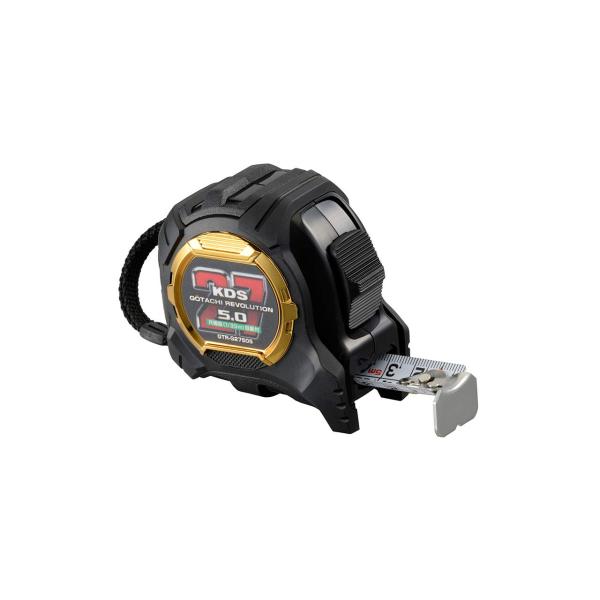 【商品概要】テープ長さ:16.5尺相当5mテープ巾:27mm材質/テープ:スチール、バネ:スチール、ケース:ABS樹脂サイズ:54×74×79mm重量:367g【商品説明】説明本体と部材を保護する新型プロテクター高強度「厚爪」高耐久ナイロン...