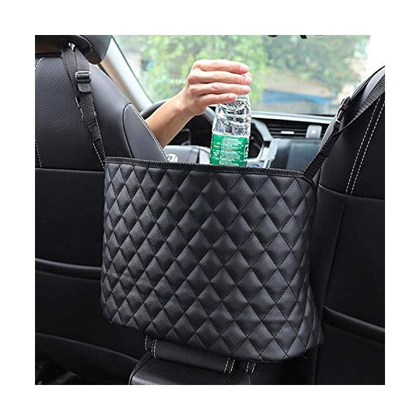 【 ご注意：ご購入後の当店からのメールを必ずご確認ください 】【商品概要】【仕様】材質：高品質PU　サイズ：39×27×10cm　カラー：チェック（黒）　重さ：280g【空間を活用】運転席と助手席の隙間を使って、車内の空間を活用します。省ス...