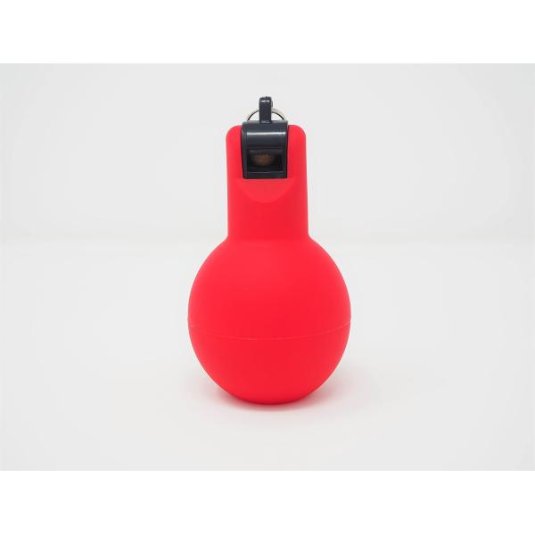 【 ご注意：ご購入後の当店からのメールを必ずご確認ください 】【商品概要】衛生的な握って鳴らすホイッスル（最大約80?）安心のラテックスフリーナイロン紐（100cm）付き全長115mm　直径65mm　重さ55g（紐除く）【商品説明】説明●衛...