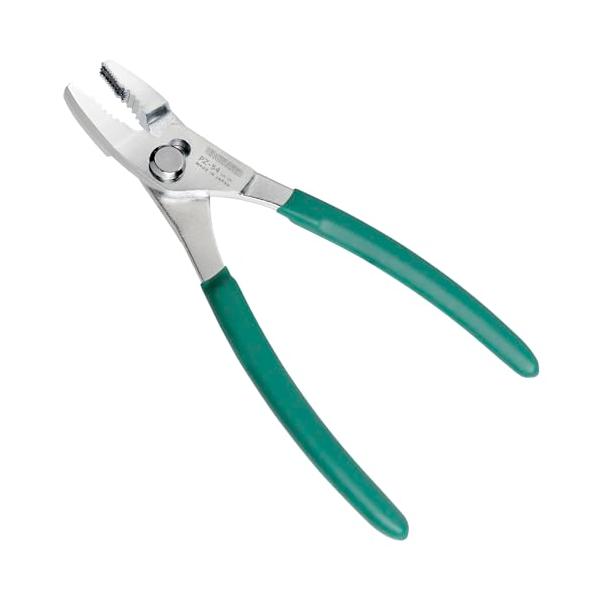 【商品概要】潰れたネジ、錆びたネジを掴んで回せるコンビネーションプライヤー型のネジザウルス。コンビネーション型でサイズの2段切替ができます。刃部を搭載しており、針金の切断ができます。軽量化されたグリップ（T型断面）により、使用時の負担を軽減...