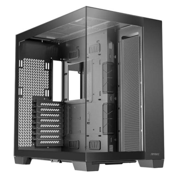 【商品概要】前面、側面強化ガラスパネル搭載 冷却型フルタワーPCケースピラーレス式ガラスパネルをフロント・サイドに搭載120 mmファン最大10基の搭載に対応360 mmサイズの大型ラジエータ搭載に対応拡張カードを直接冷却できるファン３基を...