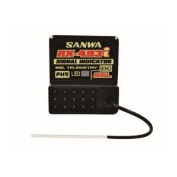 【商品概要】FH-5方式 。アンテナリードタイプ4チャンネル受信機。SXRモード対応。SSL機能。インジケーター機能搭載。【商品説明】【商品詳細】ブランド：三和電子機器(SANWA)商品種別：おもちゃ商品名：SANWA RX-493i FH...