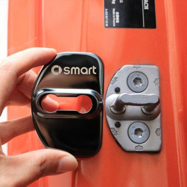 ドアロックカバー100％新品材質：ステンレス鋼仕様：2個/セットメルセデススマート451453フォーツーフォーフォーの場合バリエーションには次の種類がありますので以下の中から1つを選び、ご連絡ください。色名：453-黒色名：453-シルバー...