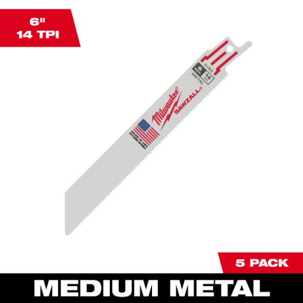 ◆メーカー:ミルウォーキー◆品名:THIN KERF金工用レシプロソーブレード 14TPI 152mm(5本パック) (48005182)◆品番:48-00-5182※商品スペックについてはメーカー公式サイトをご確認くださいませ。※商品画像...
