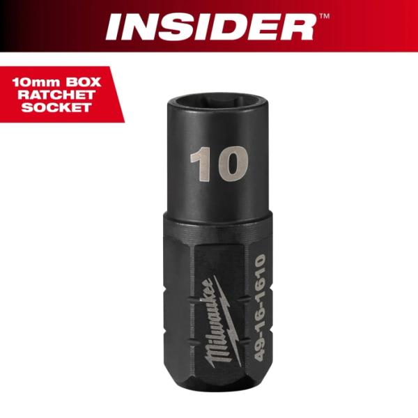 ◆メーカー:ミルウォーキー◆品名:INSIDER(TM) パススルーラチェット専用ソケット(貫通タイプ) 10mm◆品番:49-16-1610 (49161610)◆M12FPTR用アクセサリー