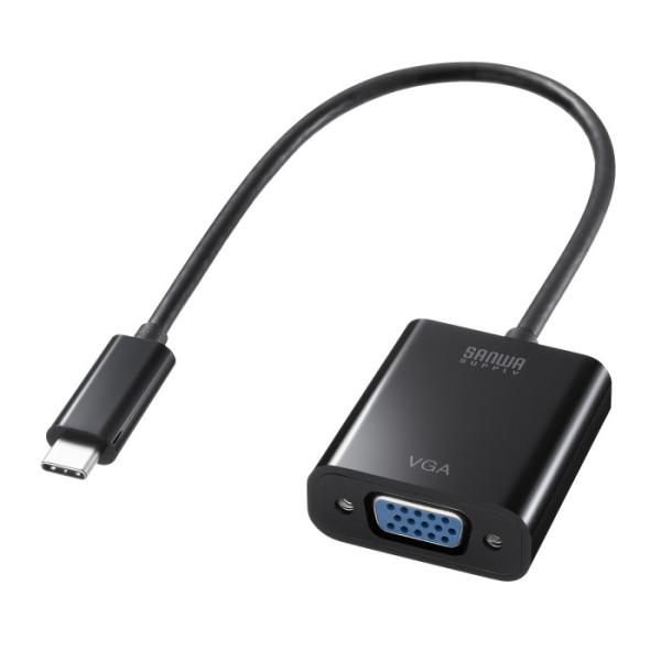 ◆メーカー:サンワサプライ◆品名:USB Type C-VGA変換アダプタ◆品番:AD-ALCV02 (ADALCV02)◆USB Type-C搭載(映像出力に対応したType-Cポートのみ)のパソコンやタブレットから、VGA(ミニD-su...