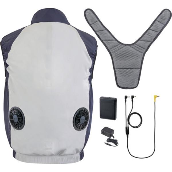 ◆メーカー:TJMデザイン◆品名:清涼ファン風雅ベスト2 フルセットLL | 暑さ対策用品◆品番:FVBA37SEBWLL◆仕様・規格・ハーネスユーザー向けファン付きベスト・色:紺/白・サイズ:LL・着丈(cm):68・胸囲(cm):120...