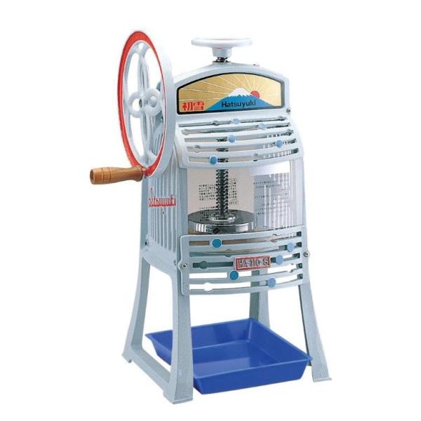 ◆メーカー:中部コーポレーション◆質量:14.5kg◆寸法:幅399x奥行273x高さ612mm◆円盤有効径:φ約200mm◆標準能力:0.7(kg/min)◆品番:HA-110S◆製品:初雪氷削機 手動式ブロックアイススライサー
