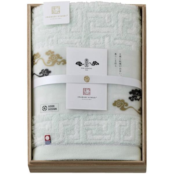◆メーカー:今治謹製◆品名:唐長文様コンパクトバスタオル(木箱入) | ギフト 内祝い 贈り物 贈与品 プレゼント お返し◆品番:KK89050GR◆材質:綿100％◆サイズ:約50×100cm◆機能・特徴:1日本製2今治マーク:第2018...
