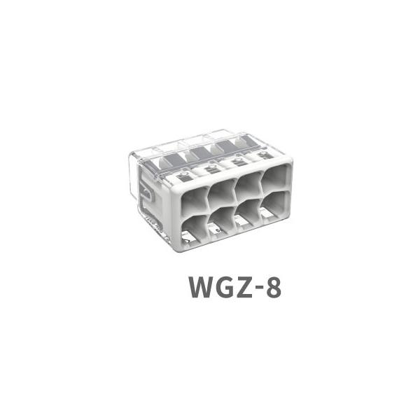 ◆メーカー:ジャッピー◆品番:WGZ-8-JP◆個数:40個入◆色（絶縁カバー）:ライトグレー◆差込線数:8本◆定格:20A、300V（PSE適合）◆適用電線:単線（銅）φ1.6、φ2.0mm（PSE適合）◆むき出し長さ:12〜14mm◆最...