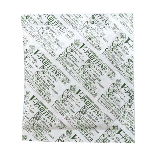 酸化カルシウムを主成分とする生石灰乾燥剤V-PARITFINEです。ご家庭で手作りのクッキー・せんべいやドライ食品に、電子機器の保管に、靴などの保管に、幅広い用途でお使いいただけます。●外装袋にチャックが付いて、開封後の保管には便利です。商...