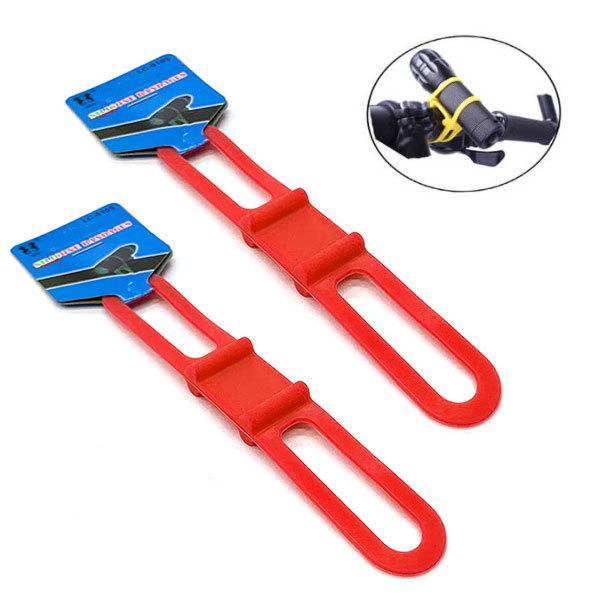 素材：シリコンサイズ:約140×23(mm)同色2個セット自転車用ホルダー シリコン 自転車 ライトホルダー 固定 ゴムバンドホルダー高弾性があり、様々な小物を取り付け可能!巻きつけるだけでお好みのライトやスマートフォンなどを自転車のハンド...