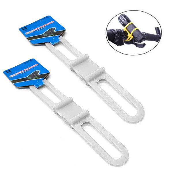 素材：シリコンサイズ:約140×23(mm)同色2個セット自転車用ホルダー シリコン 自転車 ライトホルダー 固定 ゴムバンドホルダー高弾性があり、様々な小物を取り付け可能!巻きつけるだけでお好みのライトやスマートフォンなどを自転車のハンド...