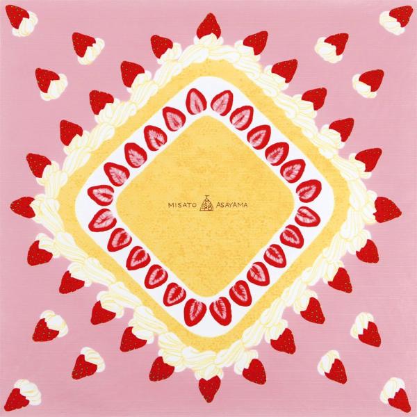 【発売日：2024年05月10日】包んだ時に絵柄が映えるように描かれた風呂敷で日常使いがしやすく、ユニークなデザインで人気のシリーズです。包んで良し、飾って季節の移ろいを楽しむのもおすすめです。 こちらは苺のショートケーキの柄の風呂敷です。...