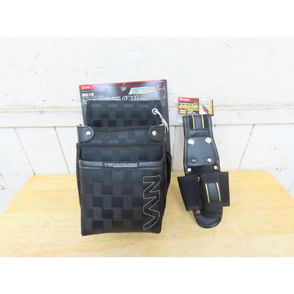 【発売日：2025年01月11日】SK-11　腰袋3段　ツールサック2段DV差し付　VGD-08　SGL-4商品サイズ・高さ26ｃｍ幅20ｃｍ奥行12ｃｍ　高さ26ｃｍ幅12ｃｍ奥行7ｃｍ年式・不明未使用品ですが多少のスレ等があります付属品...