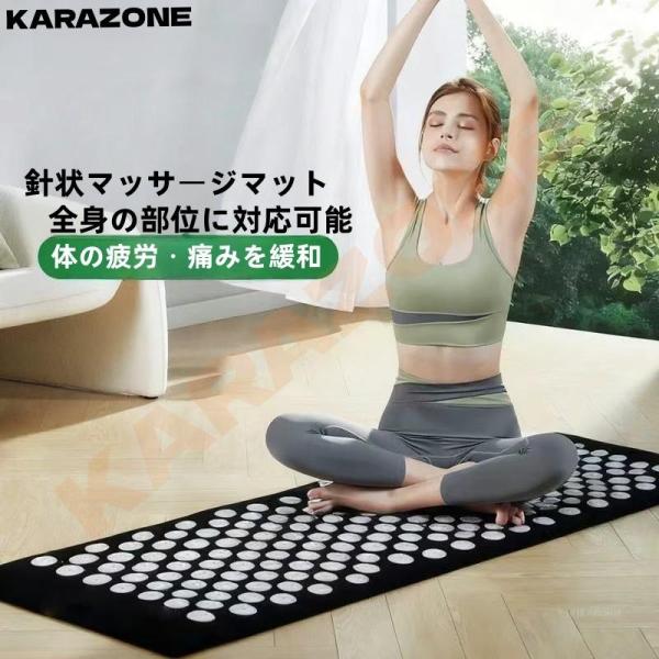 指圧スパイクマットヨガシャクティマットマッサージリラクゼーションを逃がし痛み鍼マットと枕 指圧マットと枕のセット グレー 背中/首 サポート 筋肉をリラック注意事項:65*41枕:38*15*10です