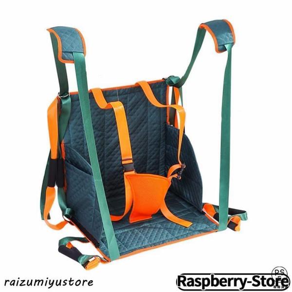 【移乗補助用具】患者を車椅子からベッド、車、または他の椅子に移動させるための簡単で使いやすい移動シート。歩けない老人/障害/と寝たきり介護外出支援には必要。耐荷重：100Kg。【介護者に負担を減る】この簡易担架は、2つのショルダーストラップ...