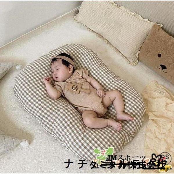 適用年齢：0~18ヶ月 ＊衛生的な圧縮パック梱包されています。取り外し可能?　寝返りもしやすく赤ちゃんがゆったり過ごせます。60℃赤ちゃんを保護してくれ、ママも赤ちゃんも一緒に安心して寝られます。出産祝い ベビーベッド ベビークッション ベ...