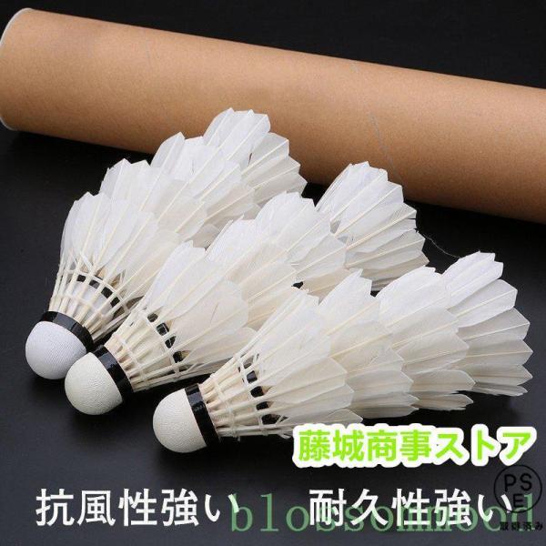 ガチョウ羽根はアヒル羽根より耐久性に優れており、1ダース（12個入り）でコストパフォーマンスがよいです -こんな方にオススメ良いシャトルなのでとにかくたくさん練習したい方に！シャトルを打つ感覚を身付ける初のシャトルとして！基礎打ちやノック練...