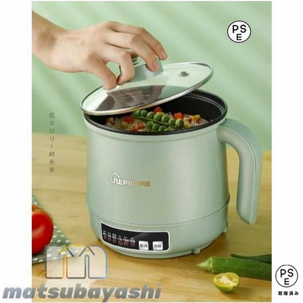 電気鍋 マルチポット 1台4役 煮る 焼く 蒸す 調理 調理器具 ホワイト 鍋 蒸し器  着脱式 一人暮らし グリル鍋 600W 炊く 手軽 火力1段階2段階糸は約80cmさゆうパワーです弱火300W強火600Wです110V【注意事項を予め...