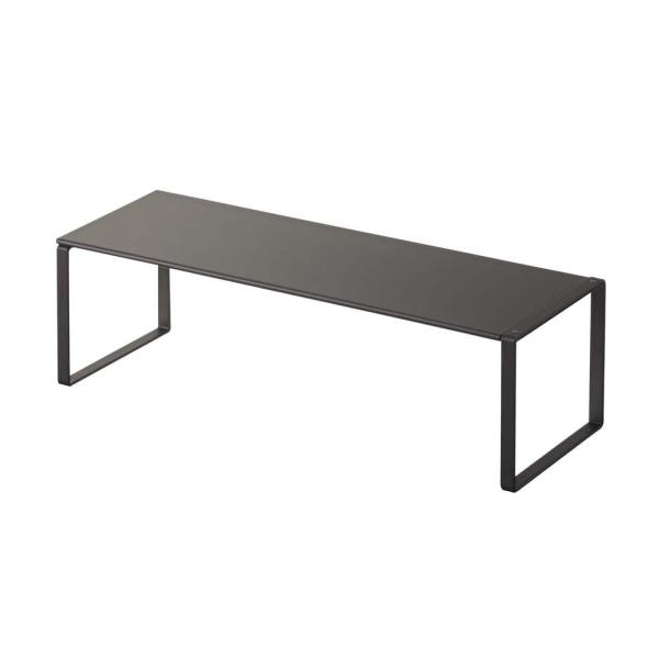 ◆メーカー:山崎実業◆品名:下駄箱中 伸縮シューズラック フレーム ブラック◆品番:2573◆商品サイズ:約34〜60X12X10cm◆商品重量:約1150g◆品質表示:本体:スチール（粉体塗装）◆耐荷重:約3kg◆下駄箱の中の収納力を倍に...