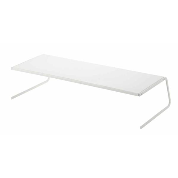 ◆メーカー:山崎実業◆品名:ディッシュストレージ プレート L ホワイト◆品番:2960◆商品サイズ:約40X18.5X9cm◆商品重量:約530g◆品質表示:本体:スチール（粉体塗装）◆耐荷重:約2kg◆棚の中の食器類を出し入れしやすく有...