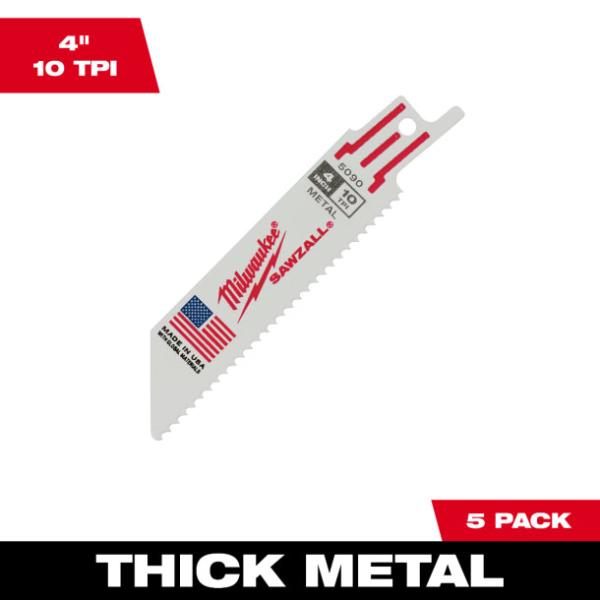 ◆メーカー:ミルウォーキー◆品名:THIN KERF金工用レシプロソーブレード 10TPI 101mm(5本パック) (48005090)◆品番:48-00-5090※商品スペックについてはメーカー公式サイトをご確認くださいませ。※商品画像...