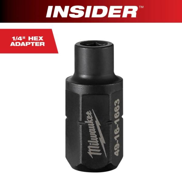 ◆メーカー:ミルウォーキー◆品名:INSIDER(TM) パススルーラチェット専用 1/4インチ(6.35mm)六角軸ドライバービット用アダプター◆品番:49-16-1663 (49161663)◆M12FPTR用アクセサリー