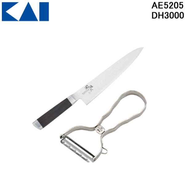 ◆メーカー:貝印◆品名:関孫六 ダマスカス 牛刀 210mm・T型ピーラー◆品番:AE-5205・DH-3000 (AE5205・DH3000)※お客様のご都合による商品の返品・交換・キャンセルは受け付けておりません。商品仕様をご確認の上、...