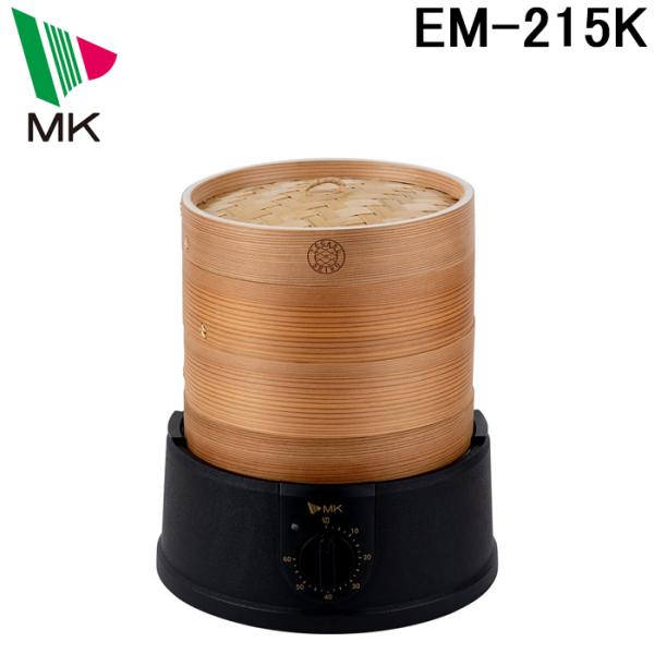 ◆メーカー:エムケー精工◆品名:電気せいろ 21cm TEGARU=SEIRO◆品番:EM-215K(EM215K)◆電源:AC100V 50Hz/60Hz◆定格消費電力:600W◆タイマー時間:最大60分◆外形寸法:幅254×奥273×高...